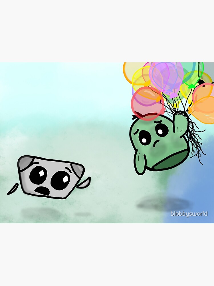 "Blobby with balloons" Poster for Sale by ksharo | Redbubble