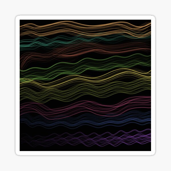 "special rainbow line design" Sticker by twentynine29id- | Redbubble