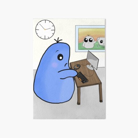 "The Original Blobby" Art Board Print for Sale by ksharo | Redbubble