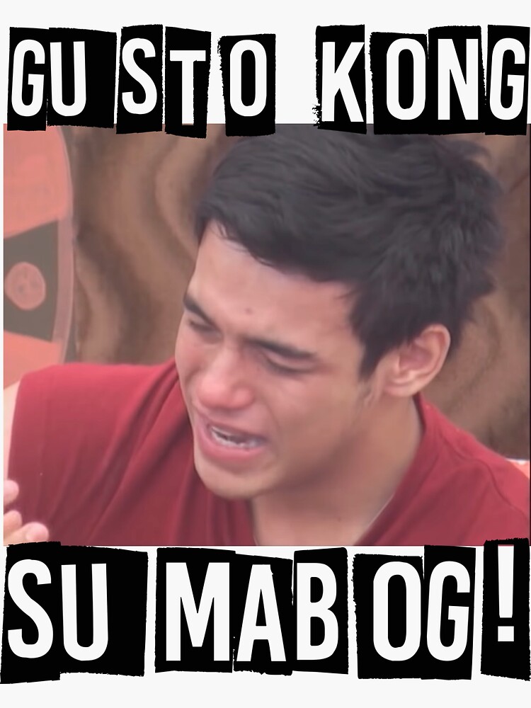 "Mood - Gusto Kong Sumabog" Sticker by Stargirl-Shop | Redbubble