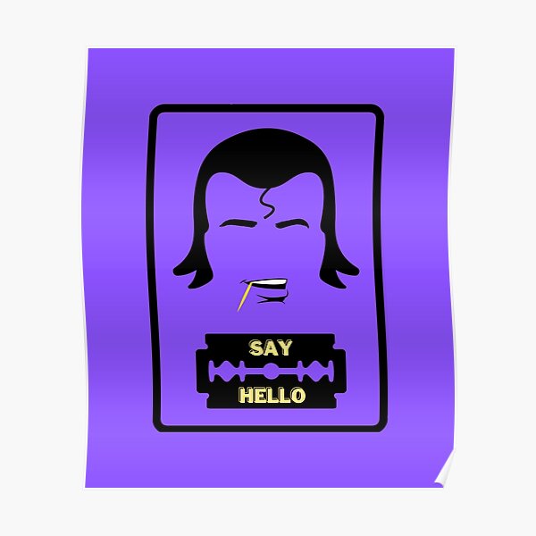 "Razor Say Hello" Poster for Sale by GleamingGiant | Redbubble