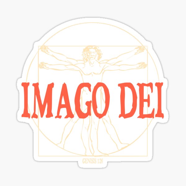 "Imago Dei" Sticker by Flaming-Eyeball | Redbubble