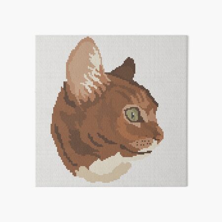 "Pixel art portrait of an Abyssinian cat" Art Board Print by ...