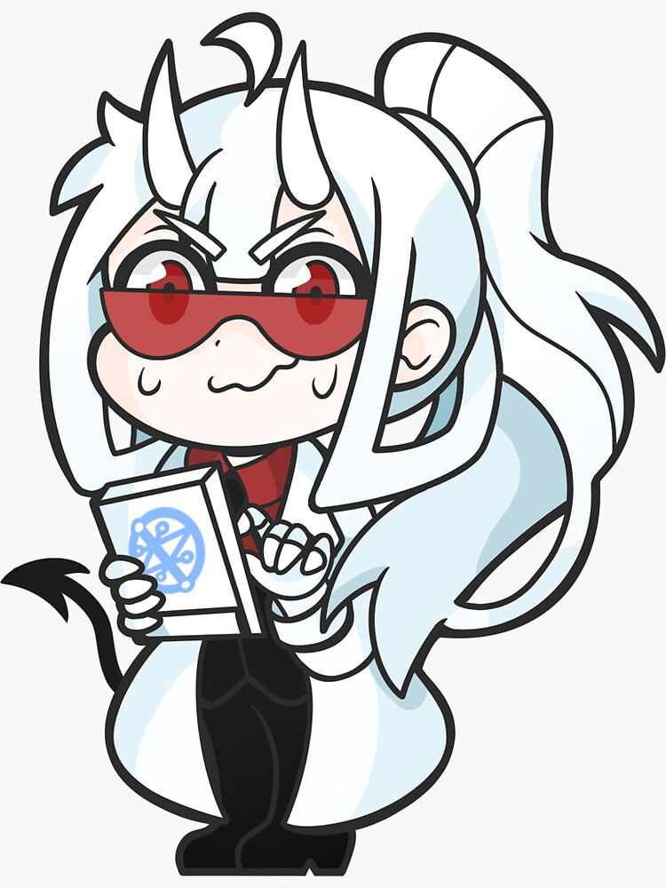 "Helltaker Loremaster Sticker" Sticker by commandermuffin | Redbubble