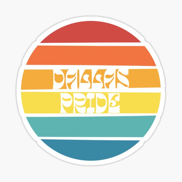 "Dallas Pride Merch!" Sticker by TheIntuitive | Redbubble