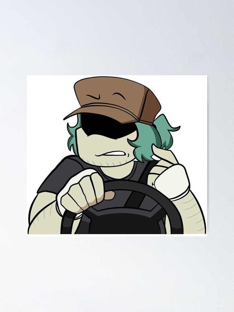 "Friday night funkin garcello drive Sticker - Fnf hazy river" Poster by ...