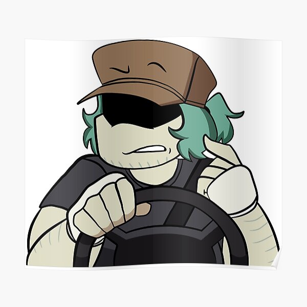 "Friday night funkin garcello drive Sticker - Fnf hazy river" Poster by ...