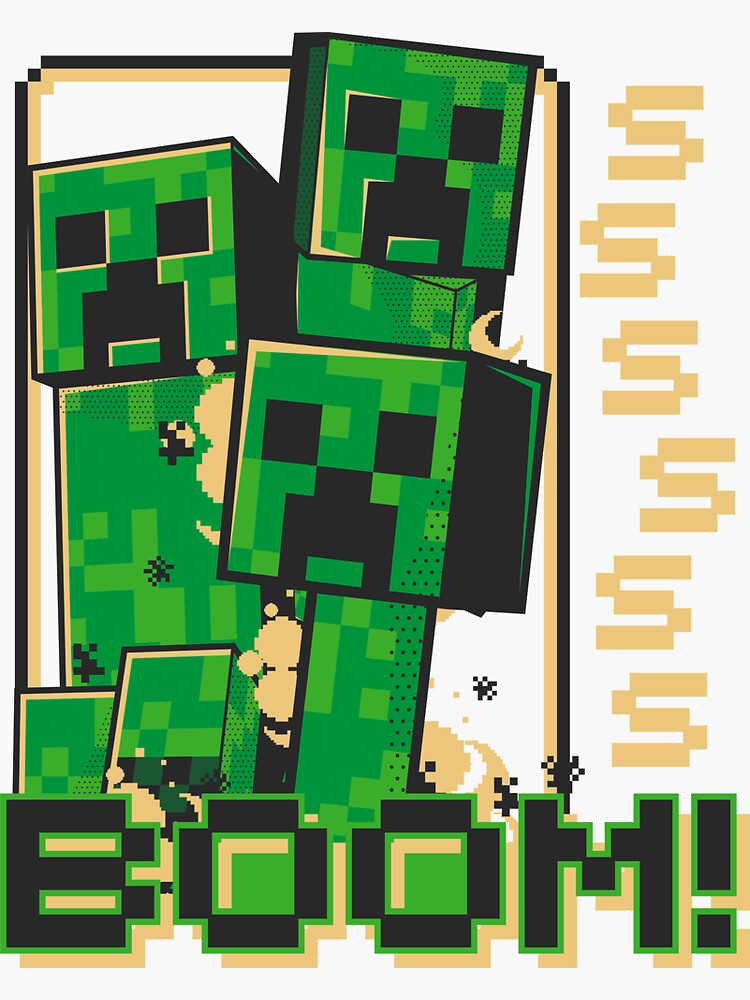 "mini craft " Sticker for Sale by ELCAESAR | Redbubble