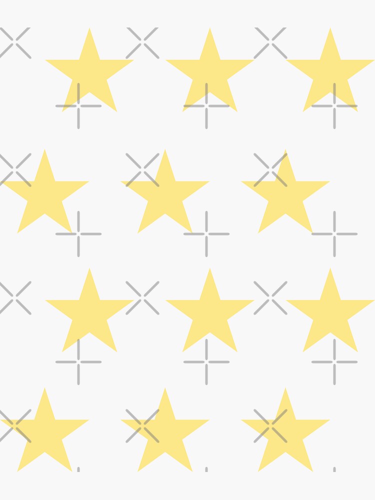 "Yellow Star Sticker Pack 12 PC" Sticker by boba2002 | Redbubble