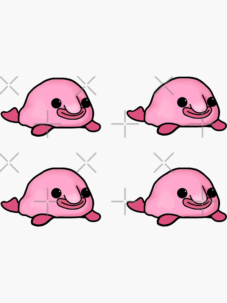 "Cute Blobfish Sticker Pack" Sticker for Sale by auristela | Redbubble