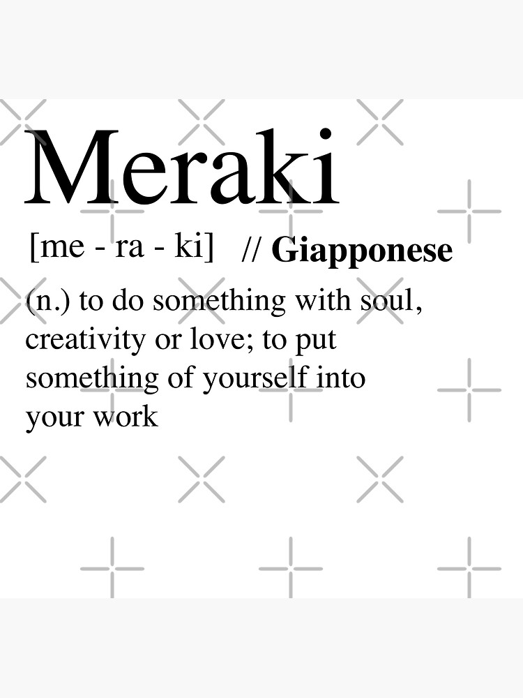 "Meraki" Sticker by Loz-illustrator | Redbubble
