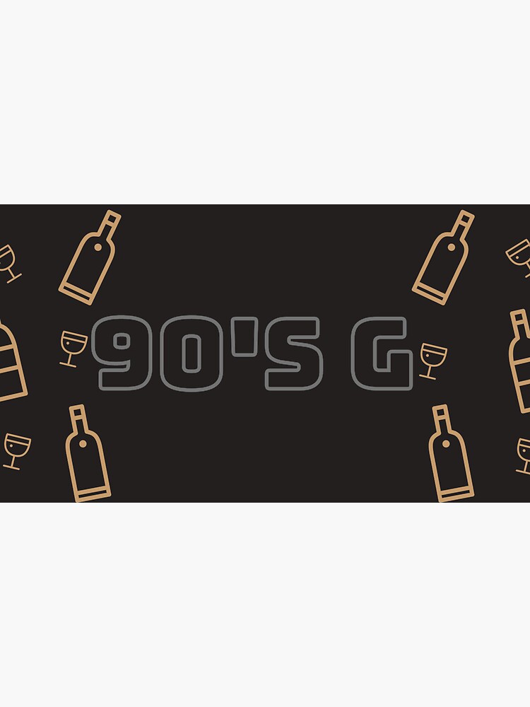 "90's G" Sticker by 90sG | Redbubble