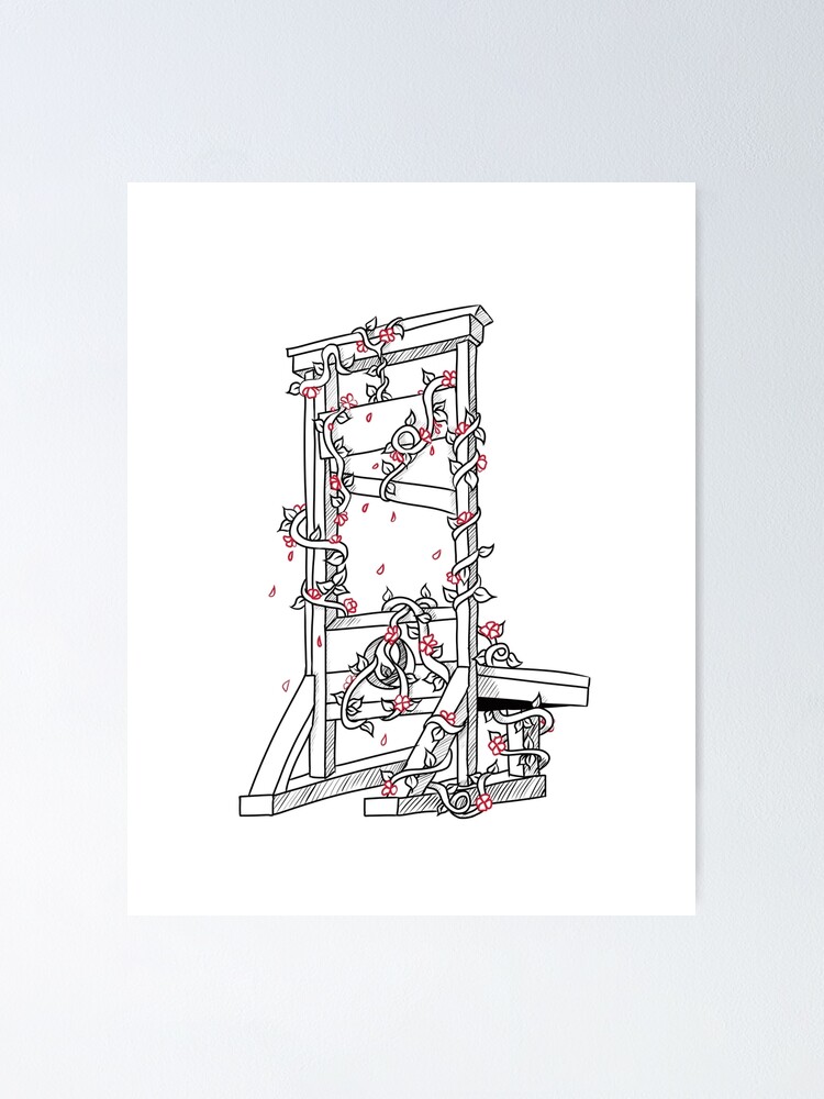 "Floral Guillotine" Poster for Sale by CryptidStitch | Redbubble