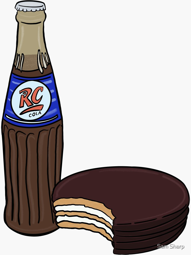 "RC Cola with Moon Pie" Sticker by LadyLongLimb | Redbubble