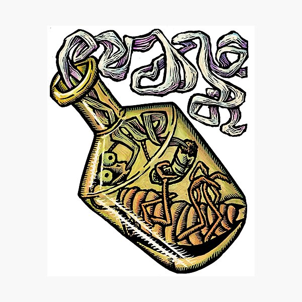 "Bug Smoking in a Bottle" Photographic Print for Sale by LisaHaney ...