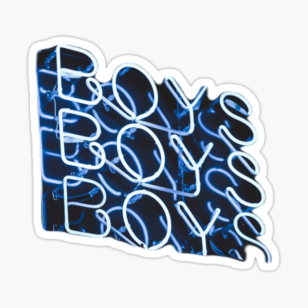 "BOYS, Boy" Sticker by wnivid | Redbubble