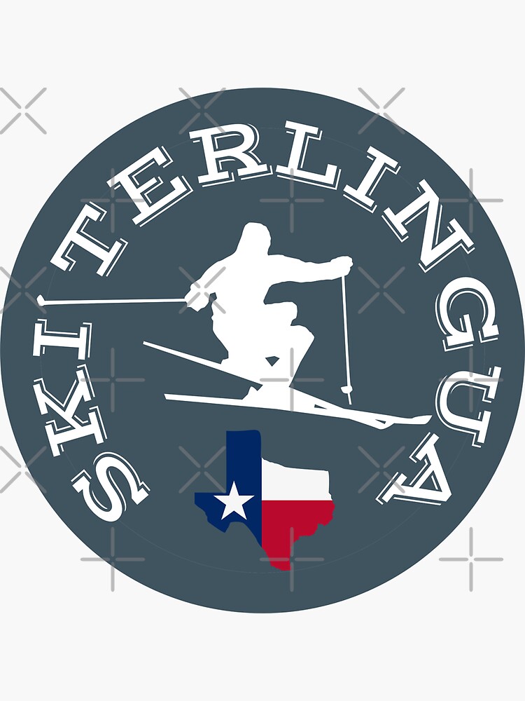 "Ski Terlingua - The Best Skiing in Texas" Sticker by dome5150 | Redbubble