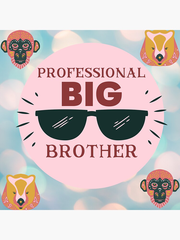 "Big Brother" Sticker by Bussku | Redbubble