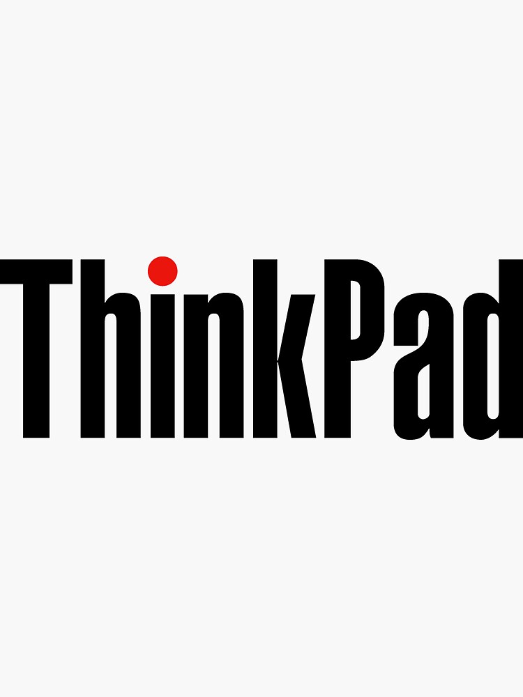 "Thinkpad Logo" Sticker for Sale by rubidium | Redbubble