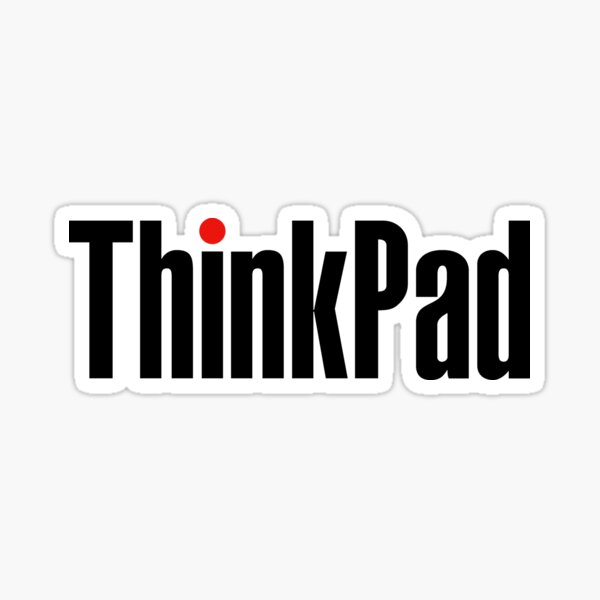 "Thinkpad Logo" Sticker for Sale by rubidium | Redbubble