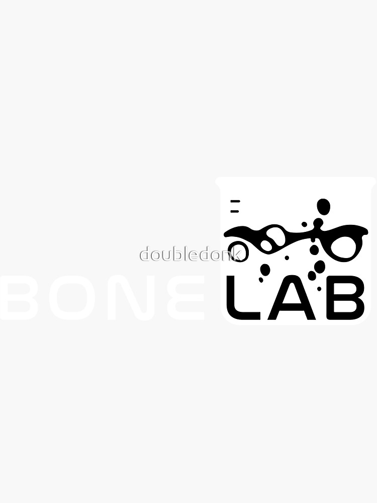 "BONELAB" Sticker by doubledonk | Redbubble