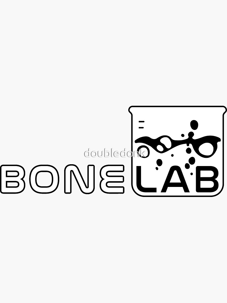 "BONELAB with border" Sticker for Sale by doubledonk | Redbubble