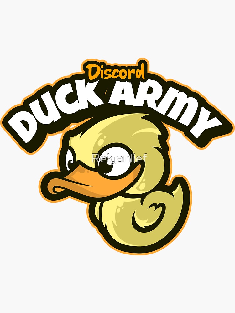 "Duck Army" Sticker by Reiganlief | Redbubble