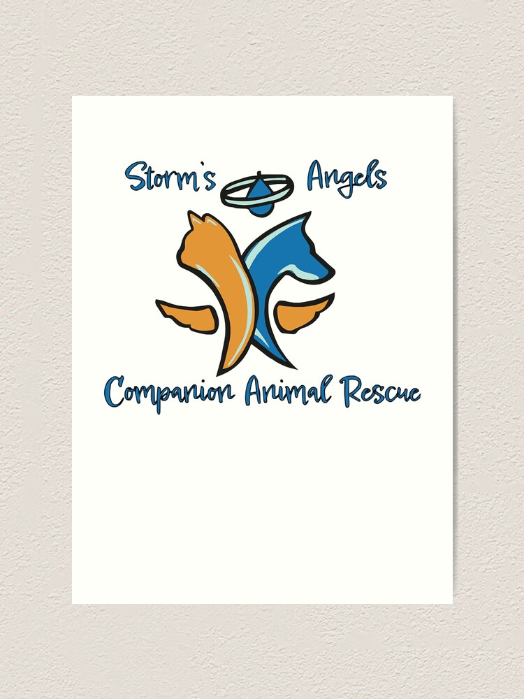 "Storm’s Angels Rescue Color Logo " Art Print for Sale by khyngman ...