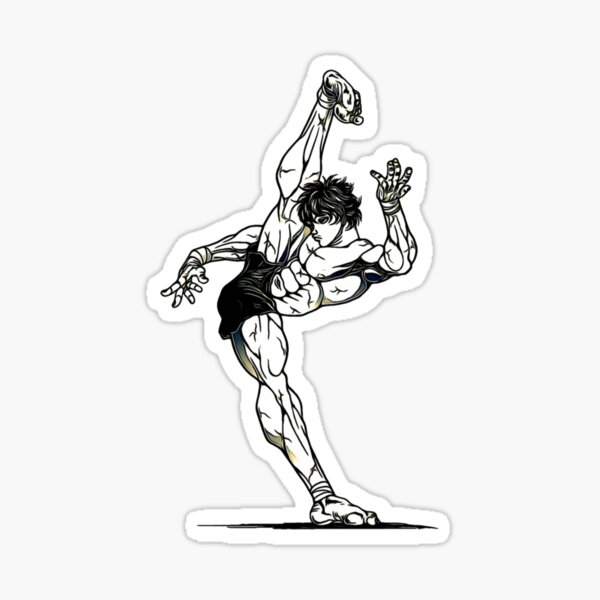 "Baki Hanma" Sticker by AlaixysRomao | Redbubble