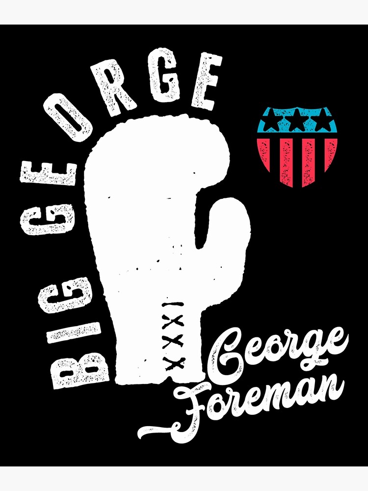 "Big George George Foreman black and white" Photographic Print for Sale ...
