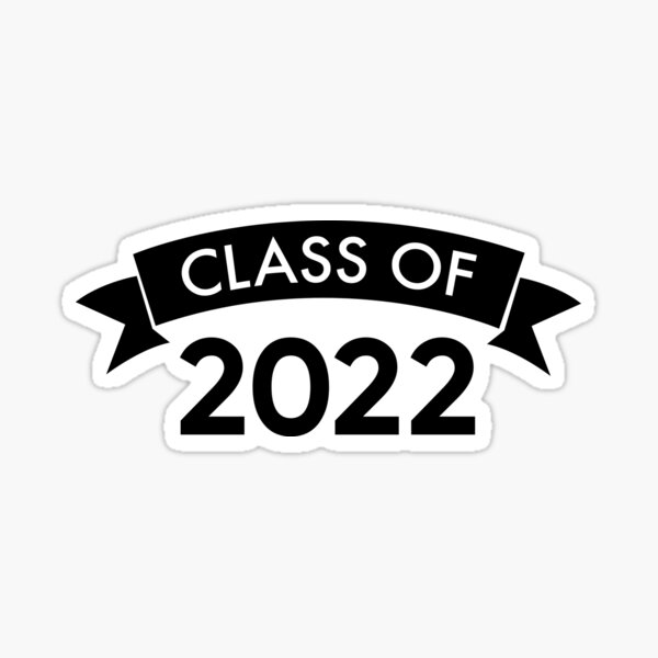 "Class Of 2022. Simple Typography White Graduation 2022 Design with ...