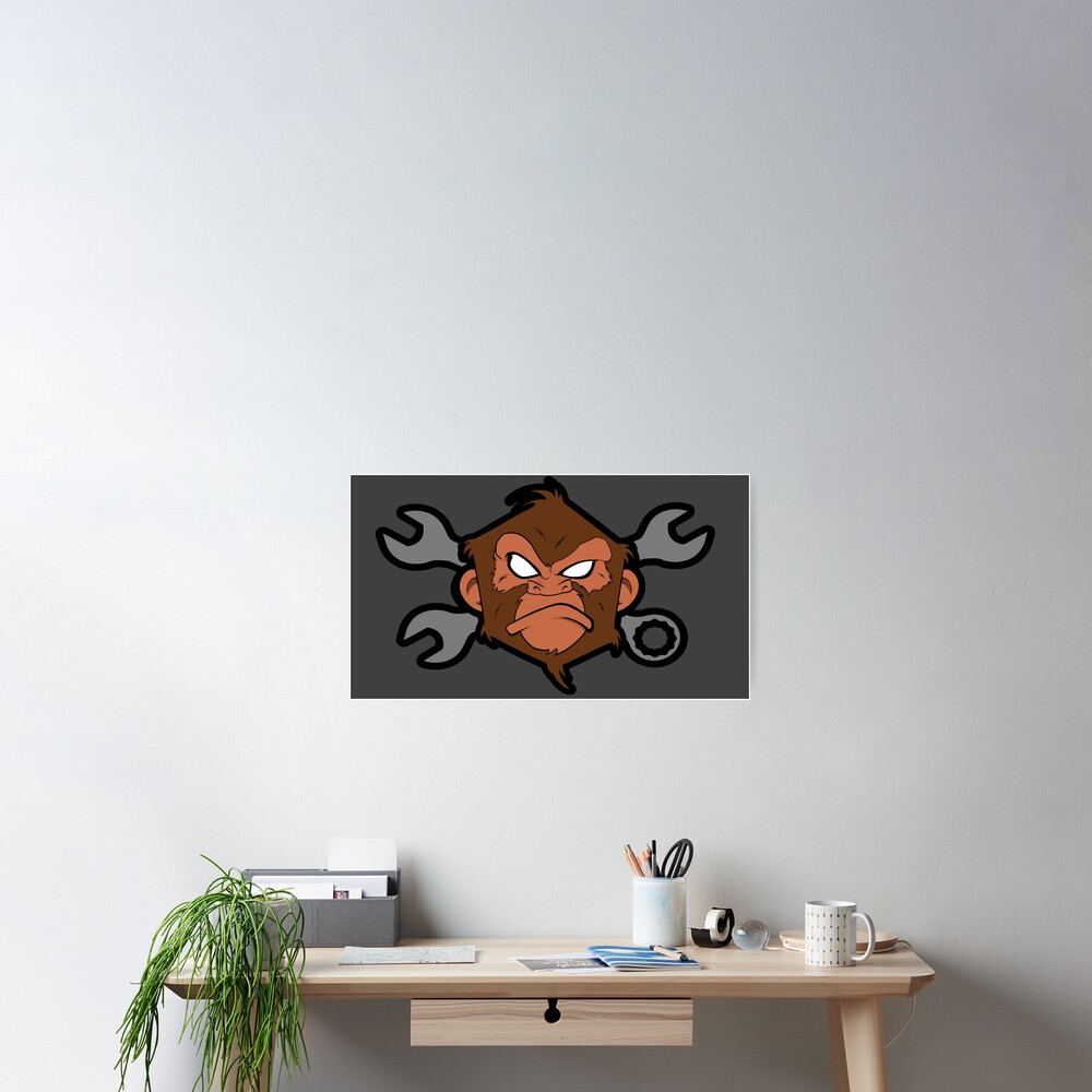 "Grease Monkey" Poster by Deadlights | Redbubble