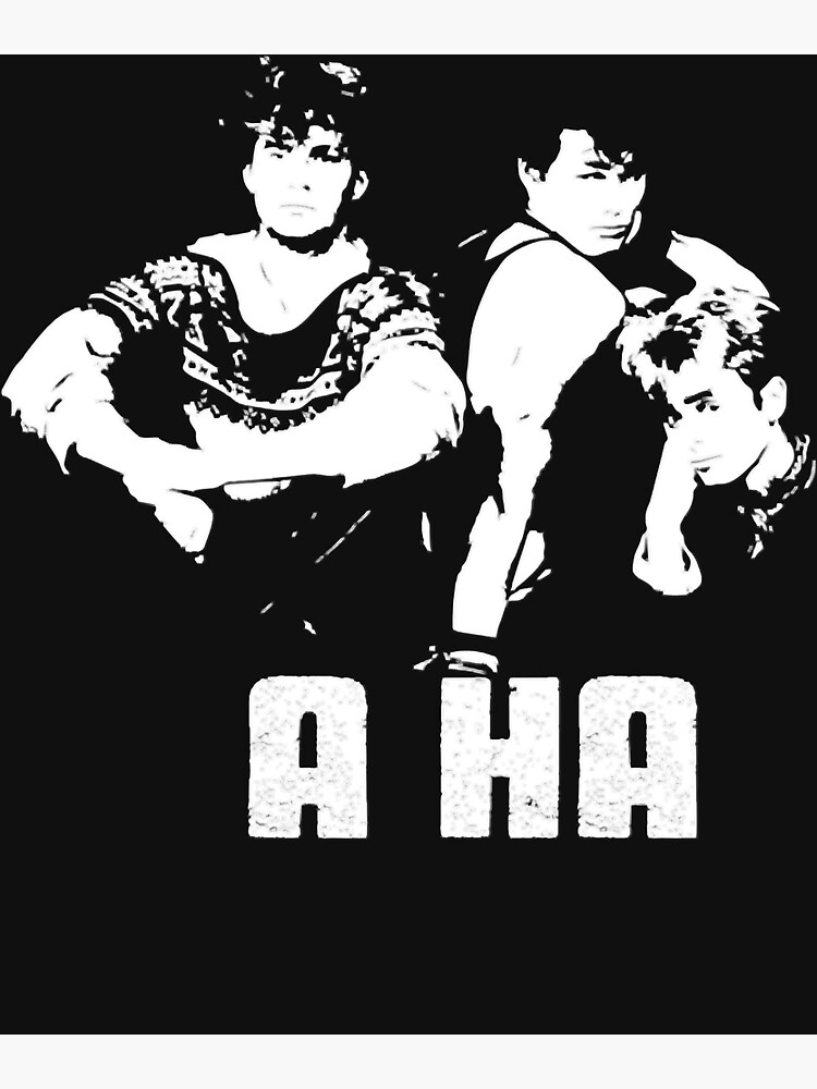 "A ha a ha pop band designs ,a ha art" Poster by RogerRichter | Redbubble