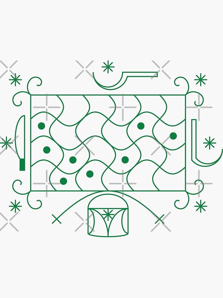 "Azaka Mede" Sticker for Sale by Milokan Designs | Redbubble