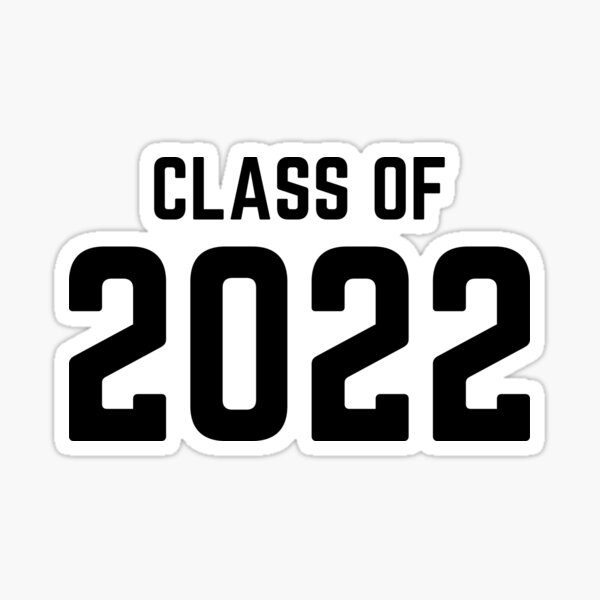 "Class Of 2022. Simple Typography White Graduation 2022 Design ...