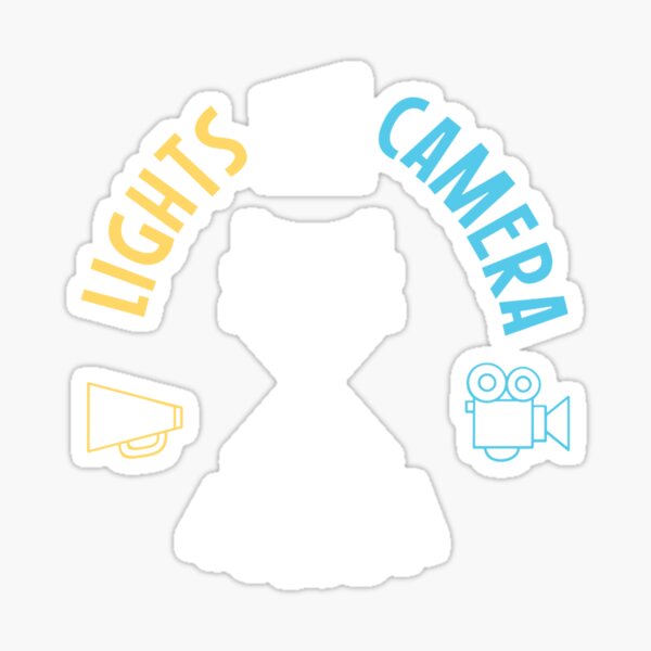 "Lights Camera Action" Sticker by LegOlenve | Redbubble