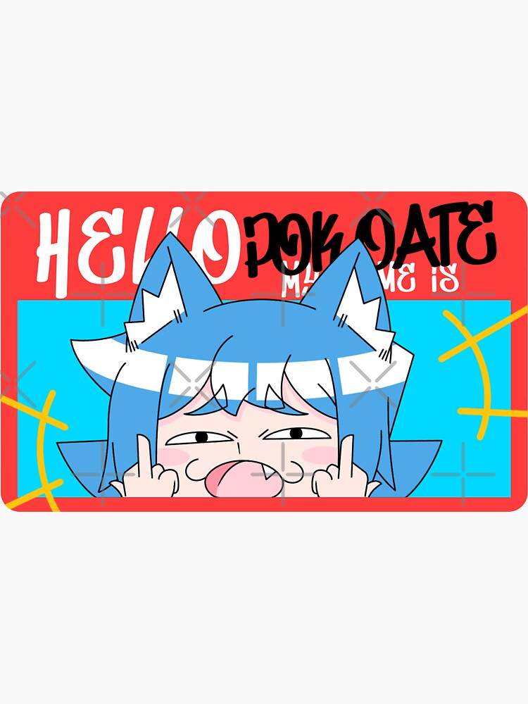 "Kat tag" Sticker by POK-08 | Redbubble