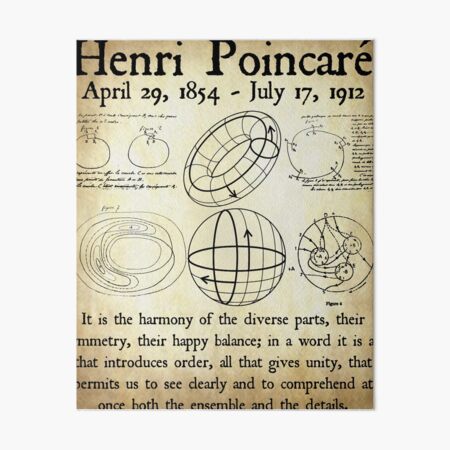 "Henri Poincare Harmony Symmetry Unity Understanding Quote Vintage Math ...