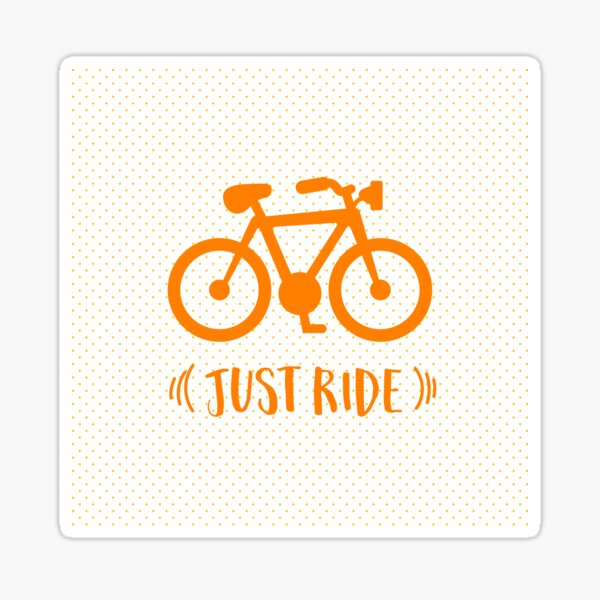"Just Ride - Mountain Biking " Sticker by greenoriginals | Redbubble