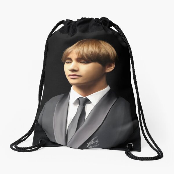"V - BTS / Kim Taehyung" Drawstring Bag for Sale by Aevinn | Redbubble
