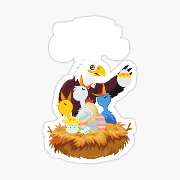 "Easter Eagle " Sticker by BrookeSte78526 | Redbubble