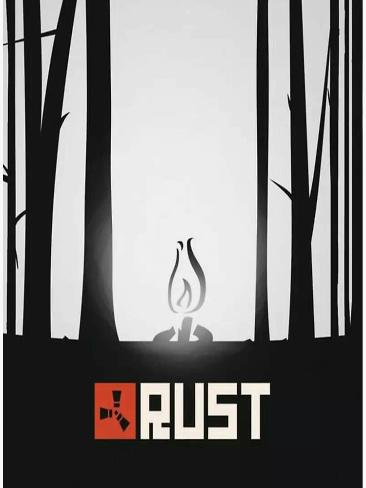 "Rust game" Sticker for Sale by collinsdrawings | Redbubble