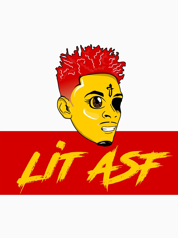"LIT ASF" T-shirt for Sale by PurpleLoxe | Redbubble | how to t-shirts ...