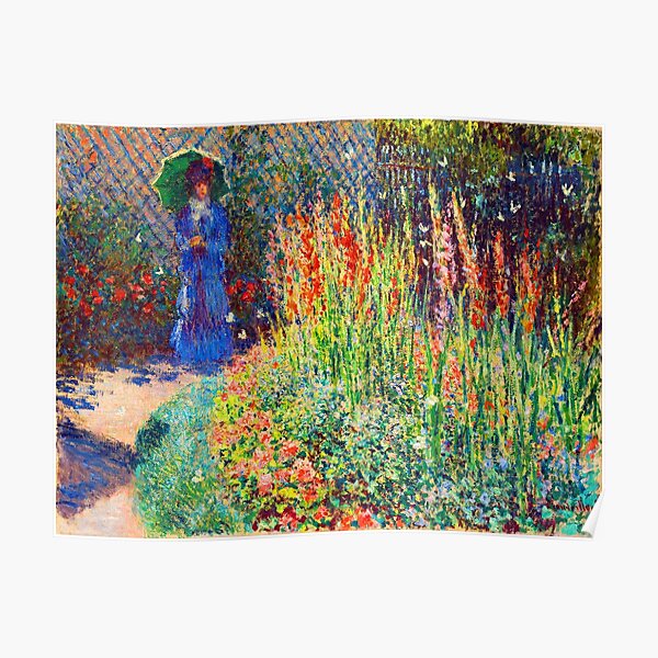 "Rounded Flower Bed Painting by Claude Monet,claude monet garden ...
