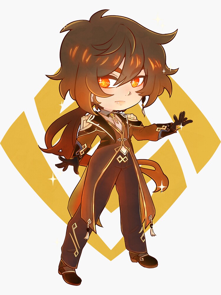 "ZHONGLI CHIBI" Sticker by ImMaryDude | Redbubble