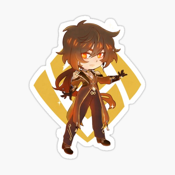 "ZHONGLI CHIBI" Sticker by ImMaryDude | Redbubble