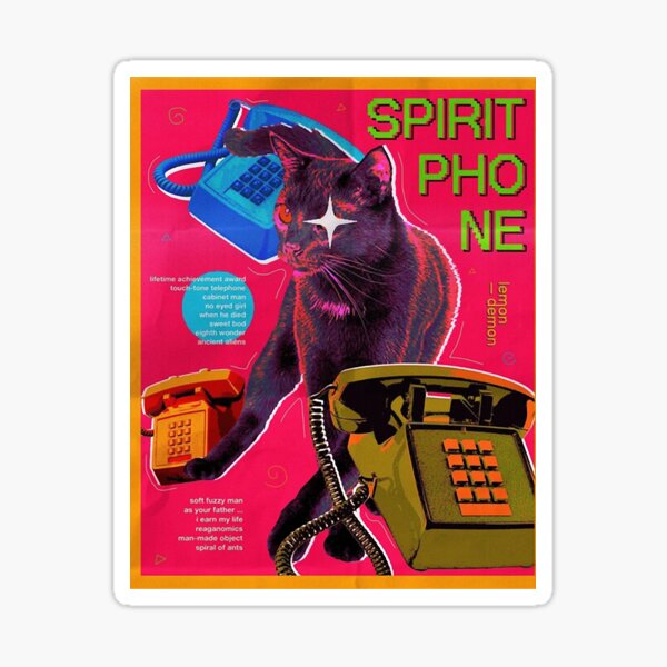 "Spirit Phone - Lemon Demon" Sticker by richard647 | Redbubble