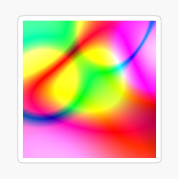 "spot light color pattern (green chaos)" Sticker by Leo-Fein | Redbubble