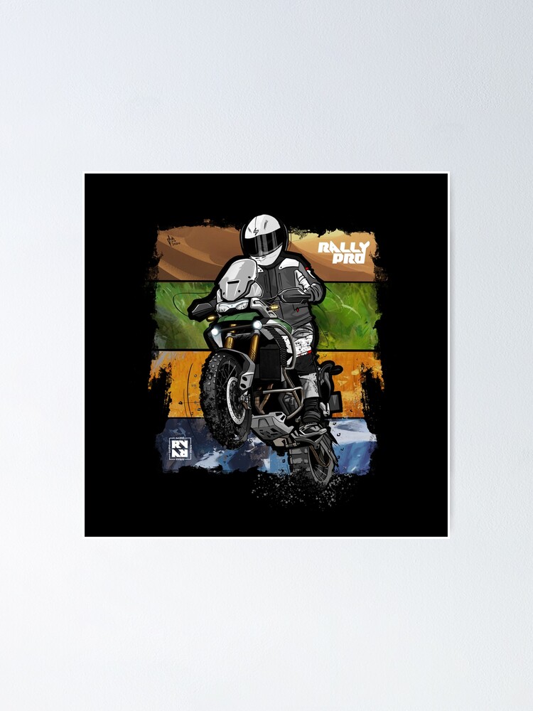 "Tiger Rally Pro Adventure Bike" Poster for Sale by IamSoMad | Redbubble