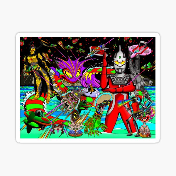 "Keiichi Tanaami " Sticker for Sale by dolkenmarcel | Redbubble